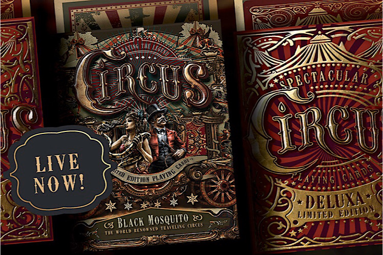 Kickstarter: Circus Playing Cards by Marianne Larsen