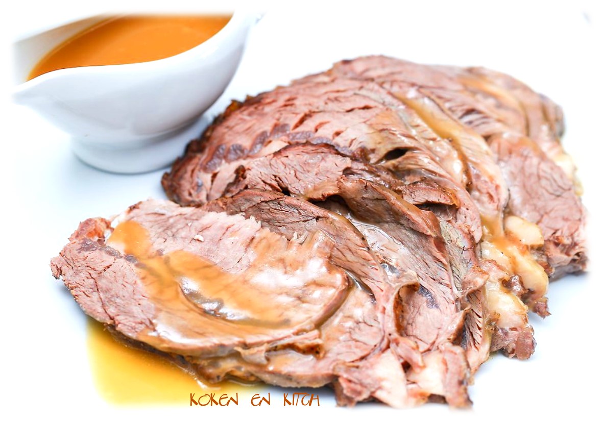 Varkensgebraad in de slow cooker