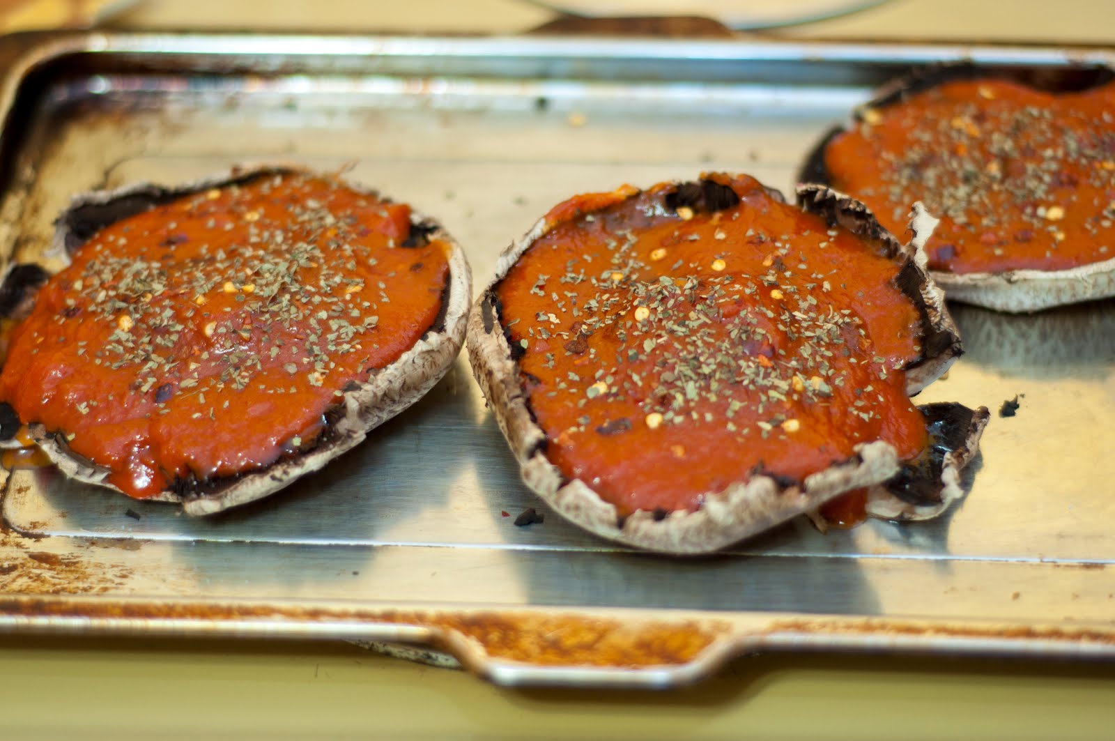 From a Cottage in the Woods: Portabella Cap Pizza