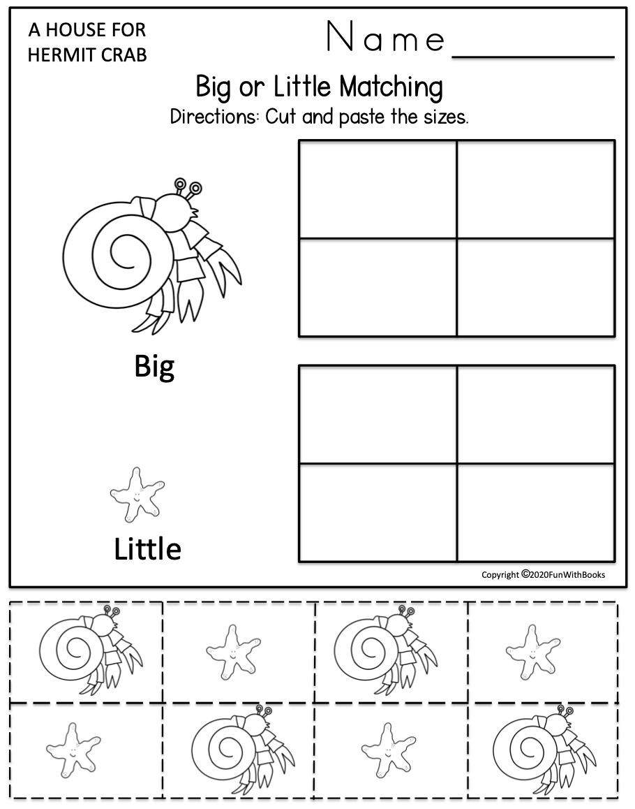 A HOUSE FOER HERMIT CRAB BOOK UNIT ~ Book Units by Lynn