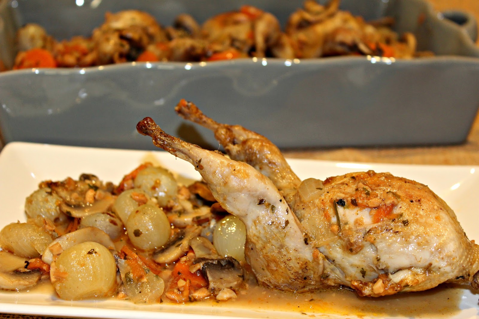 CODORNICES BAILANDO CON UVAS (ISABEL) {TU♥ RECETA EN MIS FOGONES}