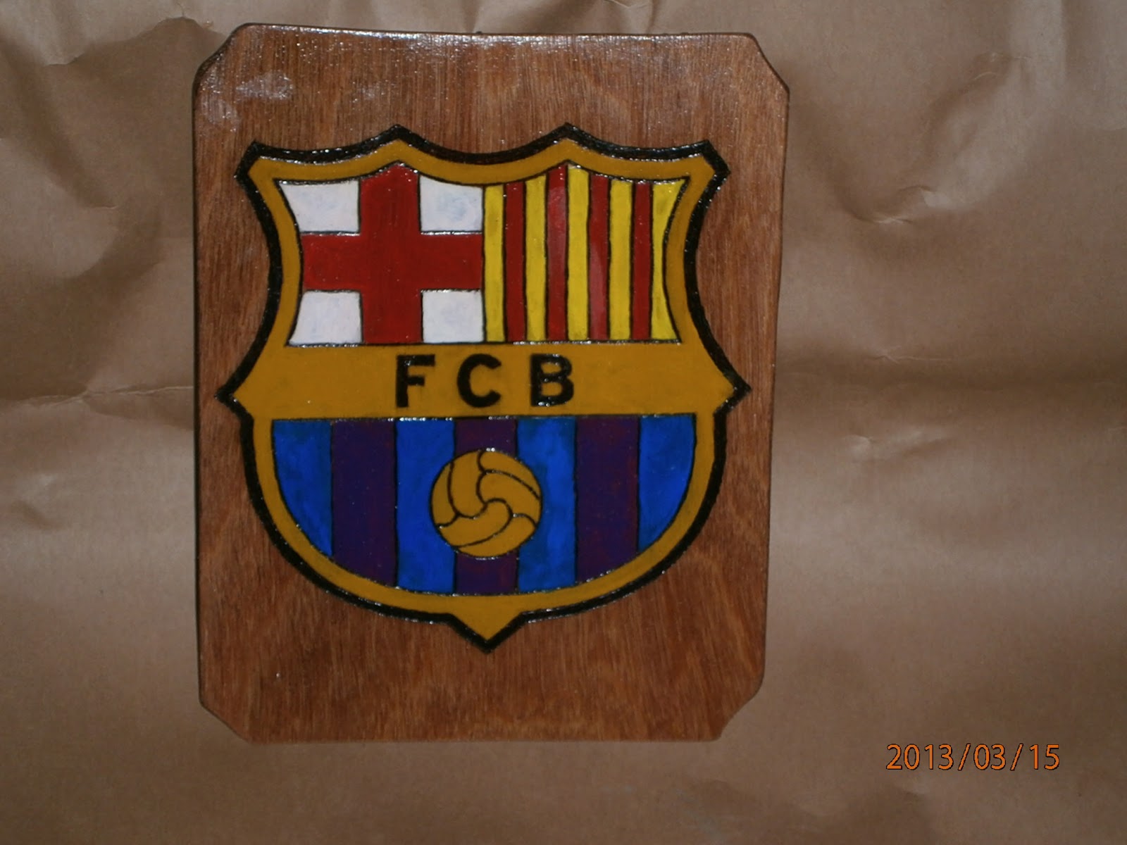 Pyrographymarko: FCBarcelona grb u boji