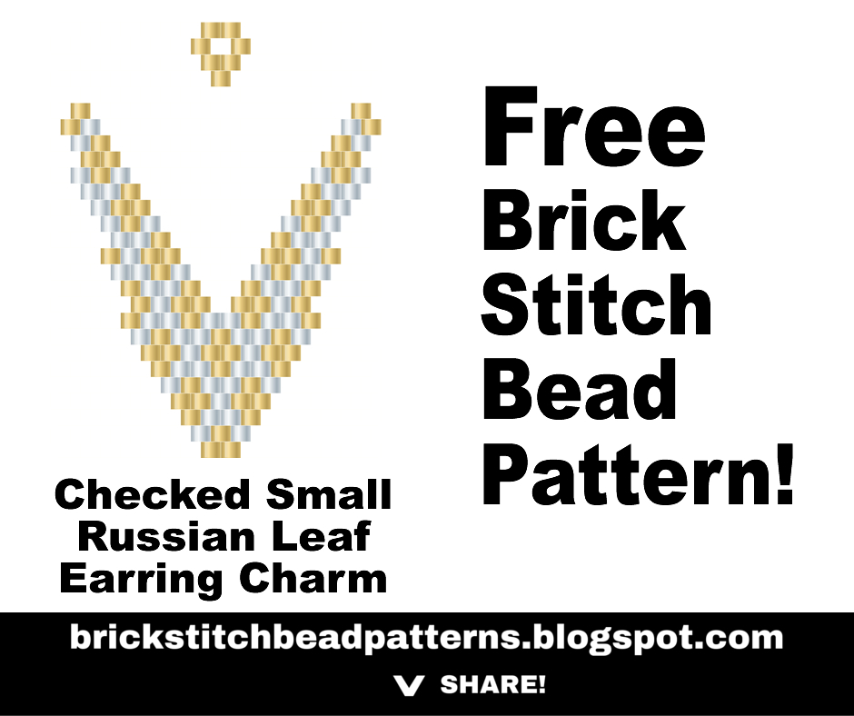 Brick Stitch Bead Patterns Journal: Free Checked Small Russian Leaf ...