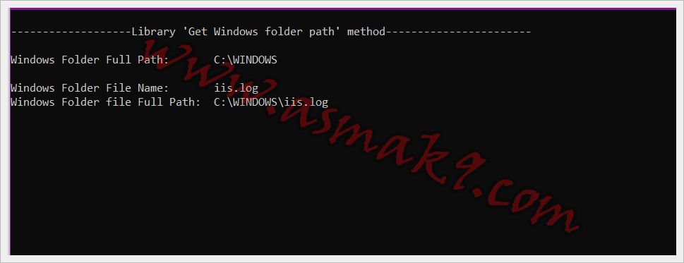 C#.NET: How to Get Windows Folder/File Path - Asma's Blog