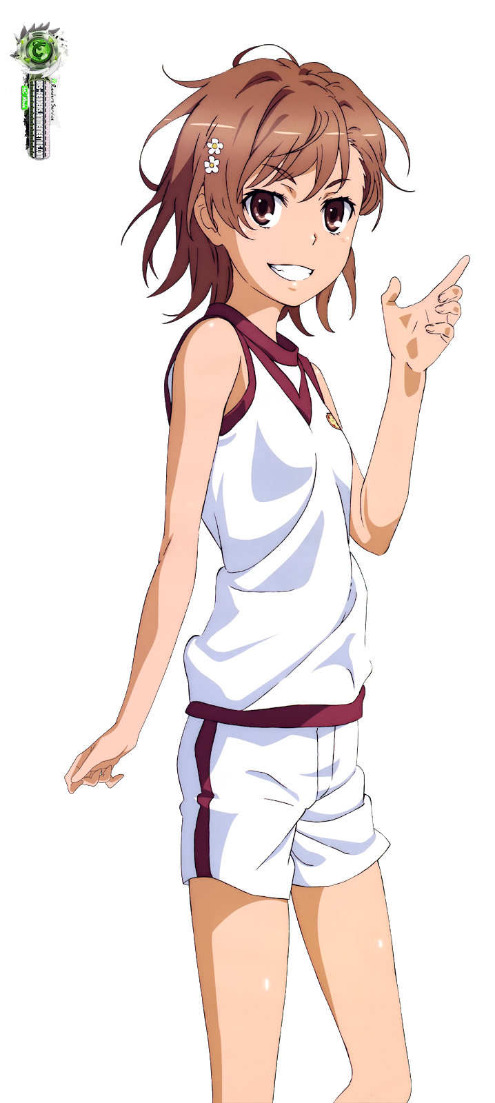 Railgunmisaka Mikoto Kakoii Sport Uniform Hd Render