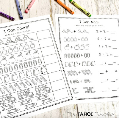 Simple Back to School Assessments for Kindergarten and 1st Grade | The ...