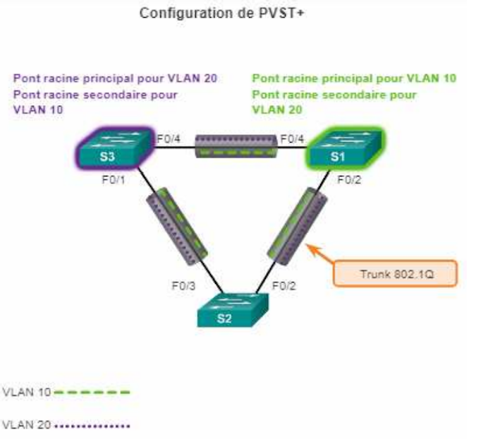TRI 2° : Le protocole PVST+ avec deux Tps Pratiques