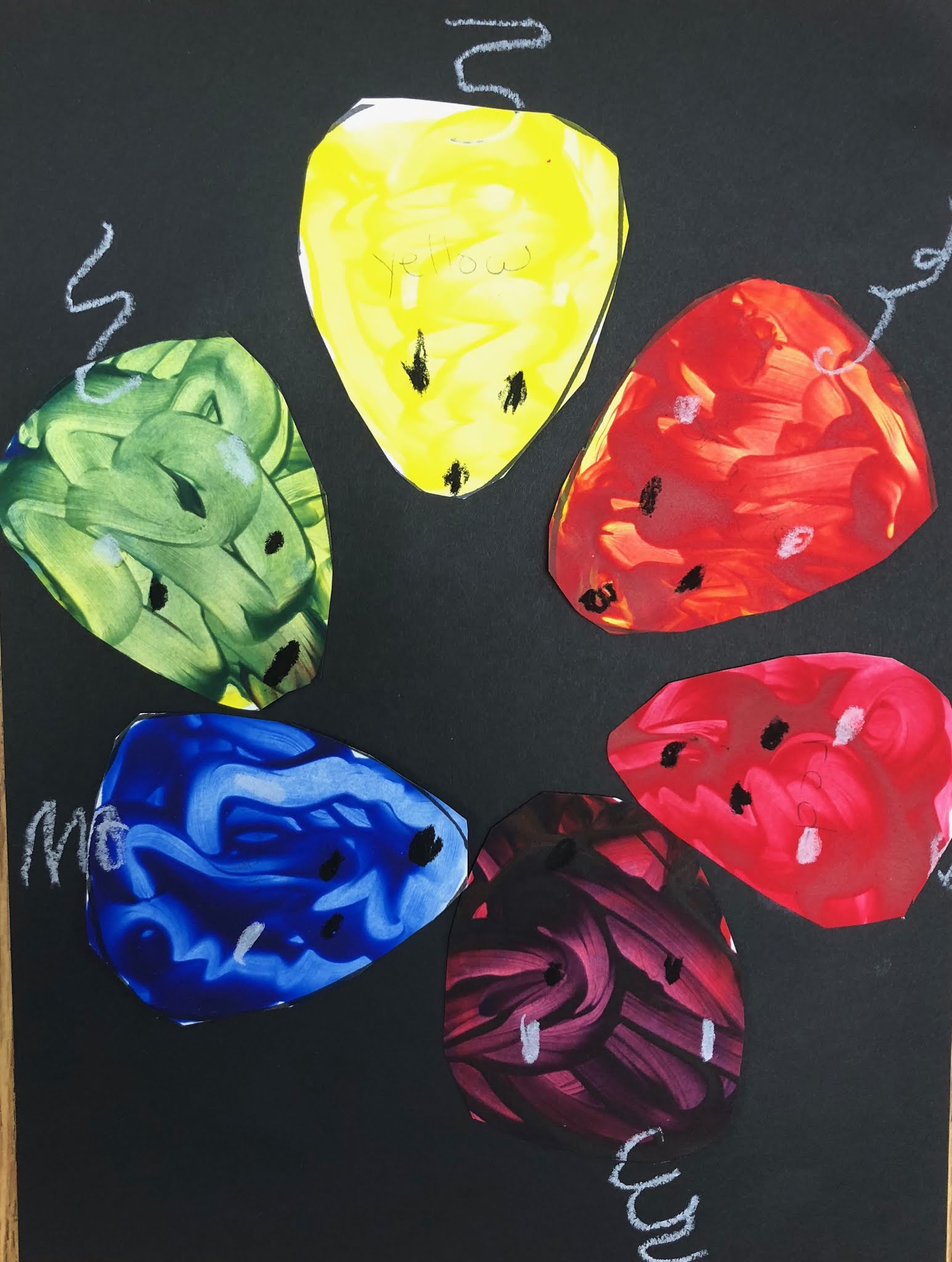 Mrs. Harris' art room: Mouse paint kindergarten finger painting lesson