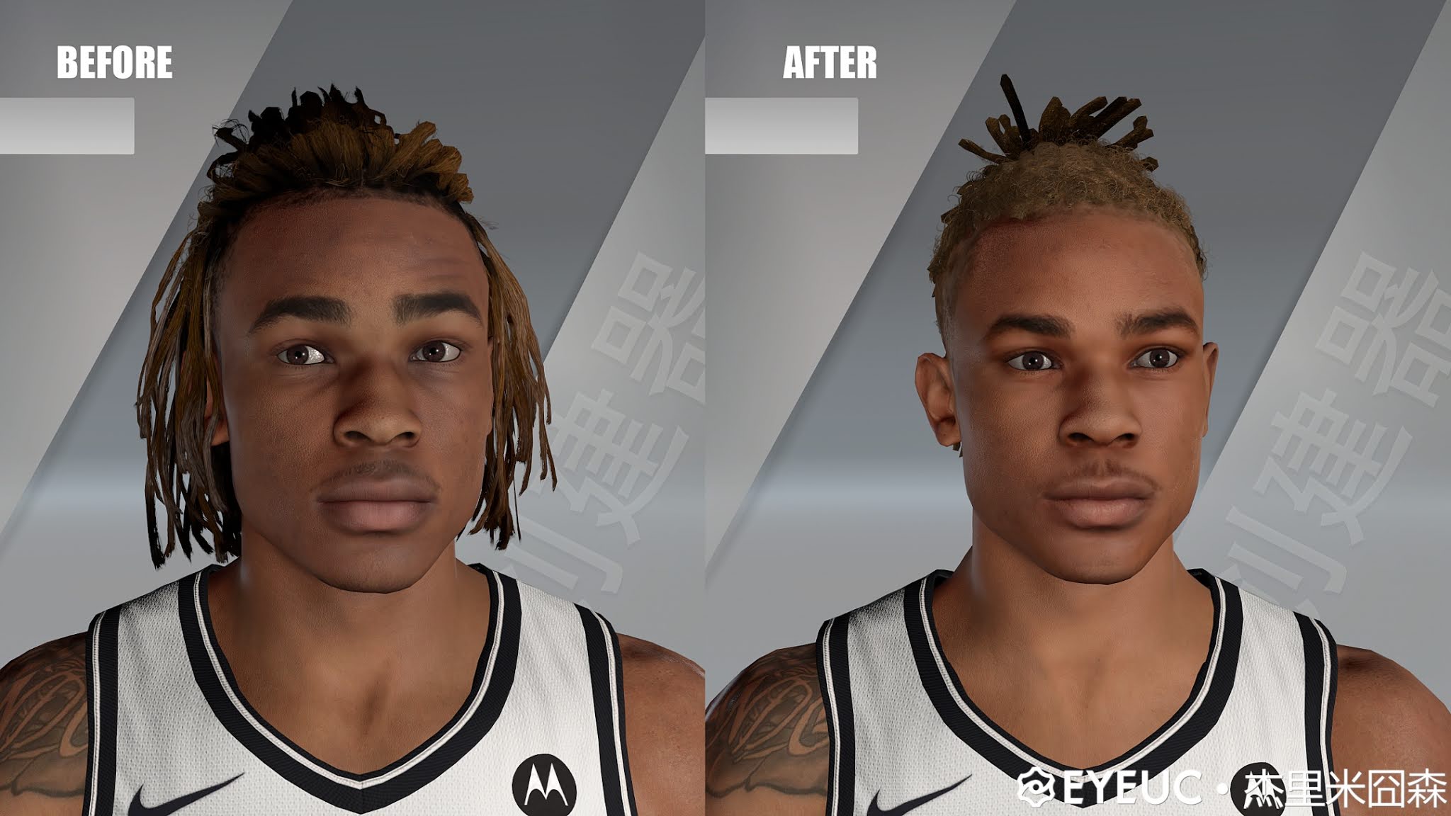 Nicolas Claxton Cyberface, Hair and body Model By White 55 Chocolate ...