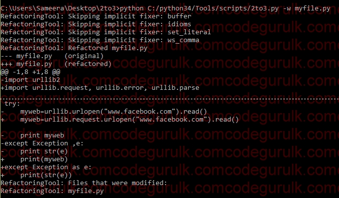 Code Guru LK.Com: Convert python 2.7 code into Python 3.4 code Code Guru LK.Com: Convert python 2.7 code into Python 3.4 code