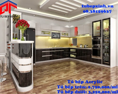 Tủ bếp, tu bep thương hiệu Tủ Bếp Xinh sản xuất thiết kế hàng đầu