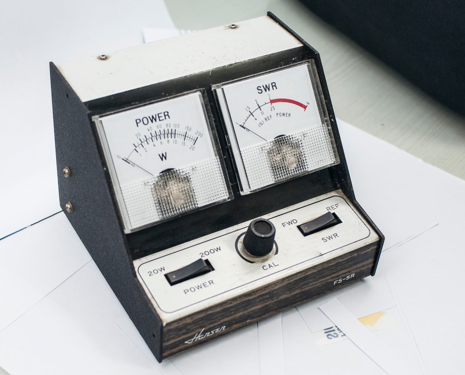 VINTAGE RADIO : HANSEN SWR-POWER METER model FS-5R ( SOLD )