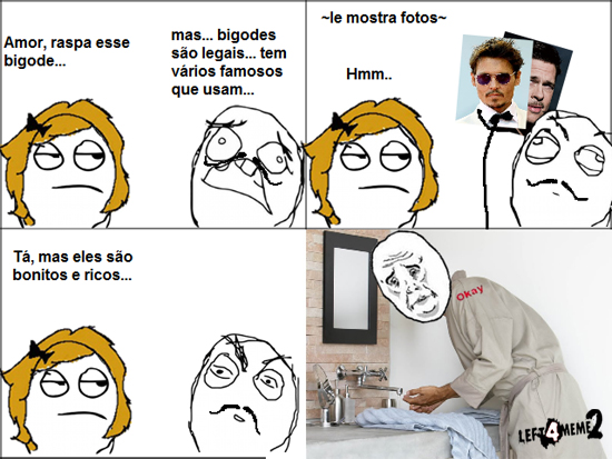 Bigodes são tão Legais! | Left 4 Meme 2
