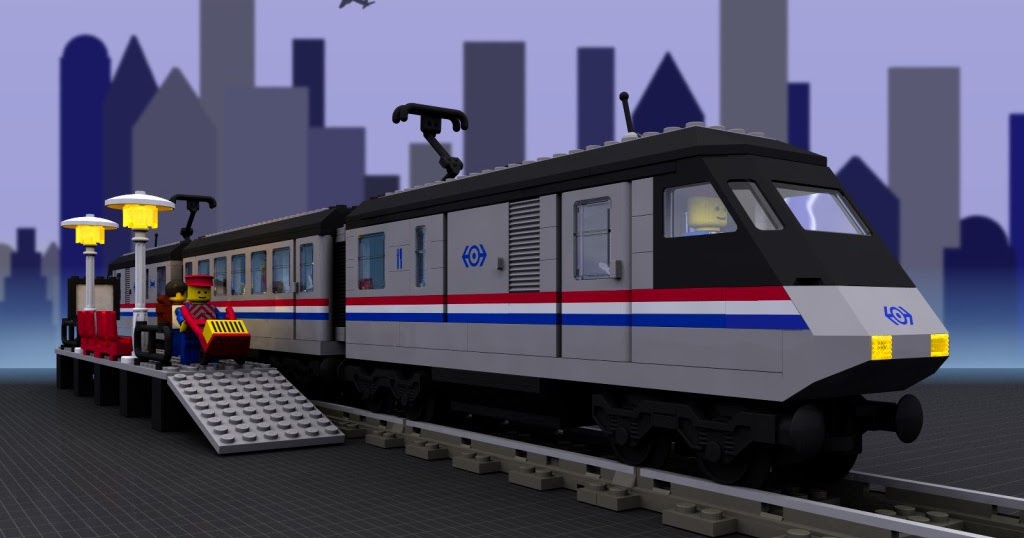 LEGO Rendering: 4558 - Metroliner railway