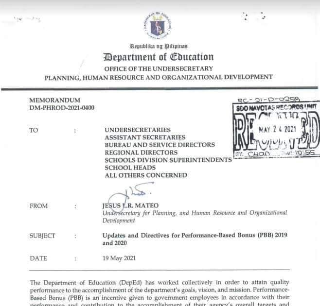 DepEd Released MEMORANDUM DM-PHROD-2021-0400: UPDATES AND DIRECTIVES ...