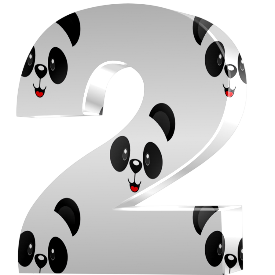 M. Michielin Alphabets: WHITE PANDA BEAR ALPHABET, ICONS PNG, NUMBERS ...