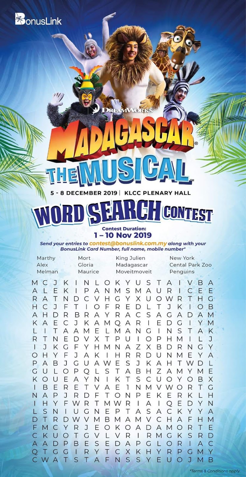 The Madagascar The Word Search Contest