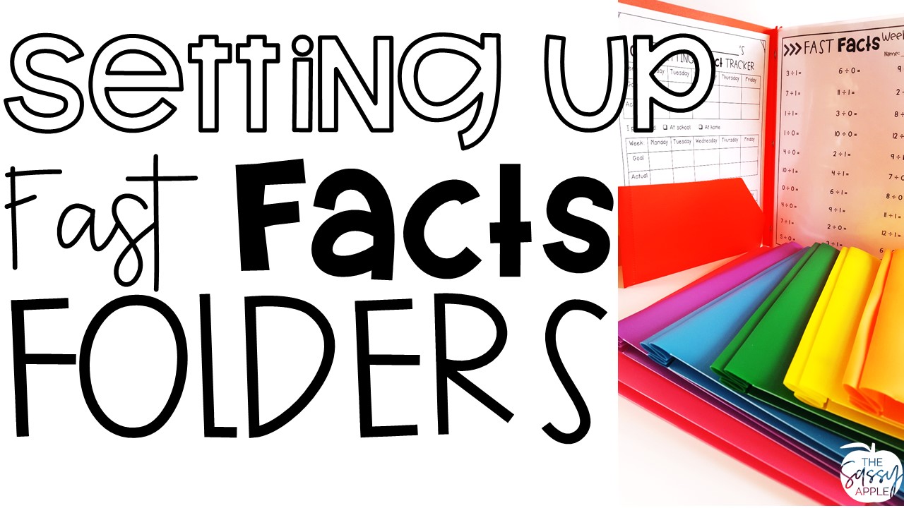How to Set Up Fast Fact Folders for Daily Practice - The Sassy Apple