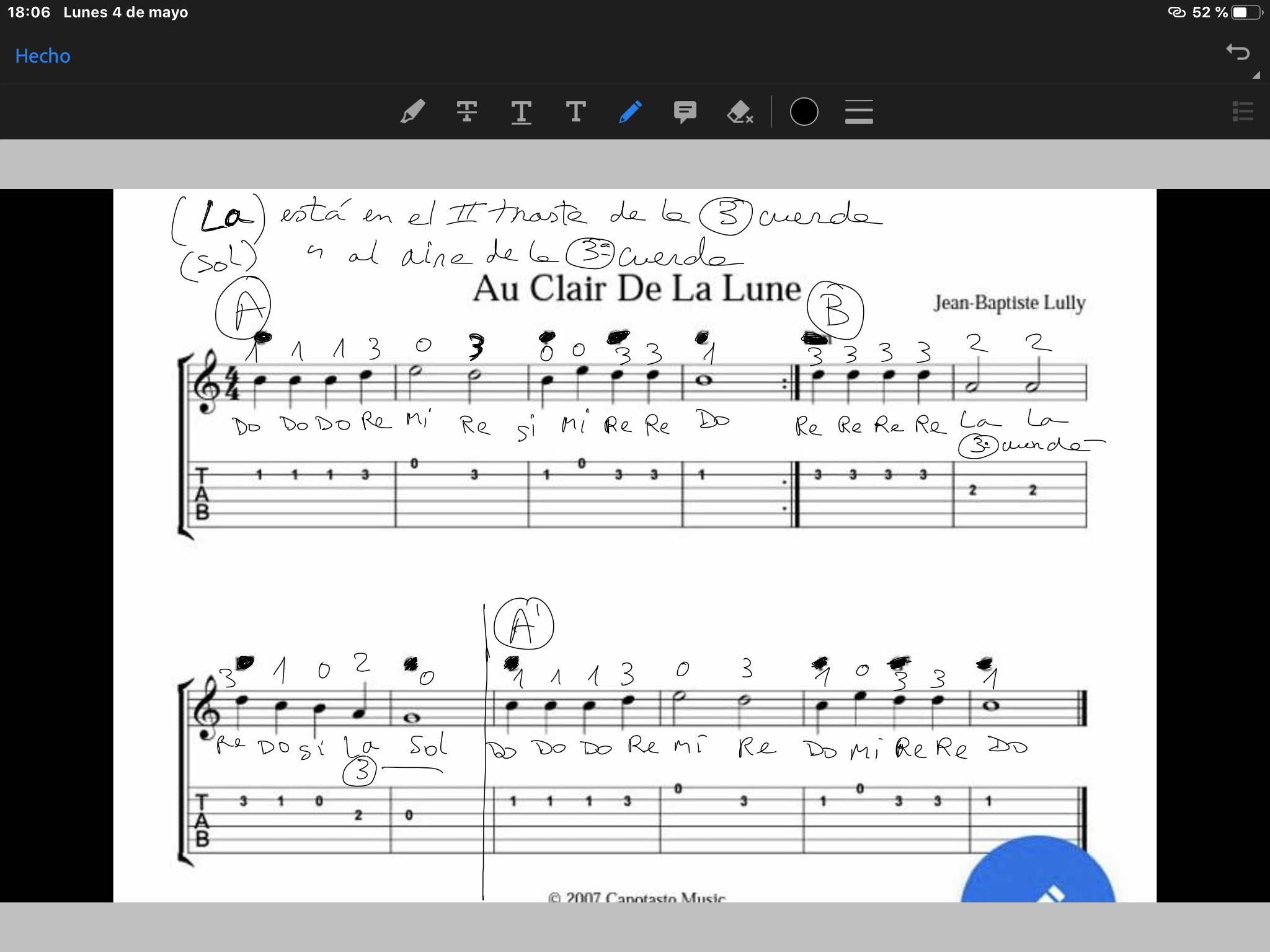 LA SELLETA ARMÓNICA: Partituras para principiantes a la guitarra