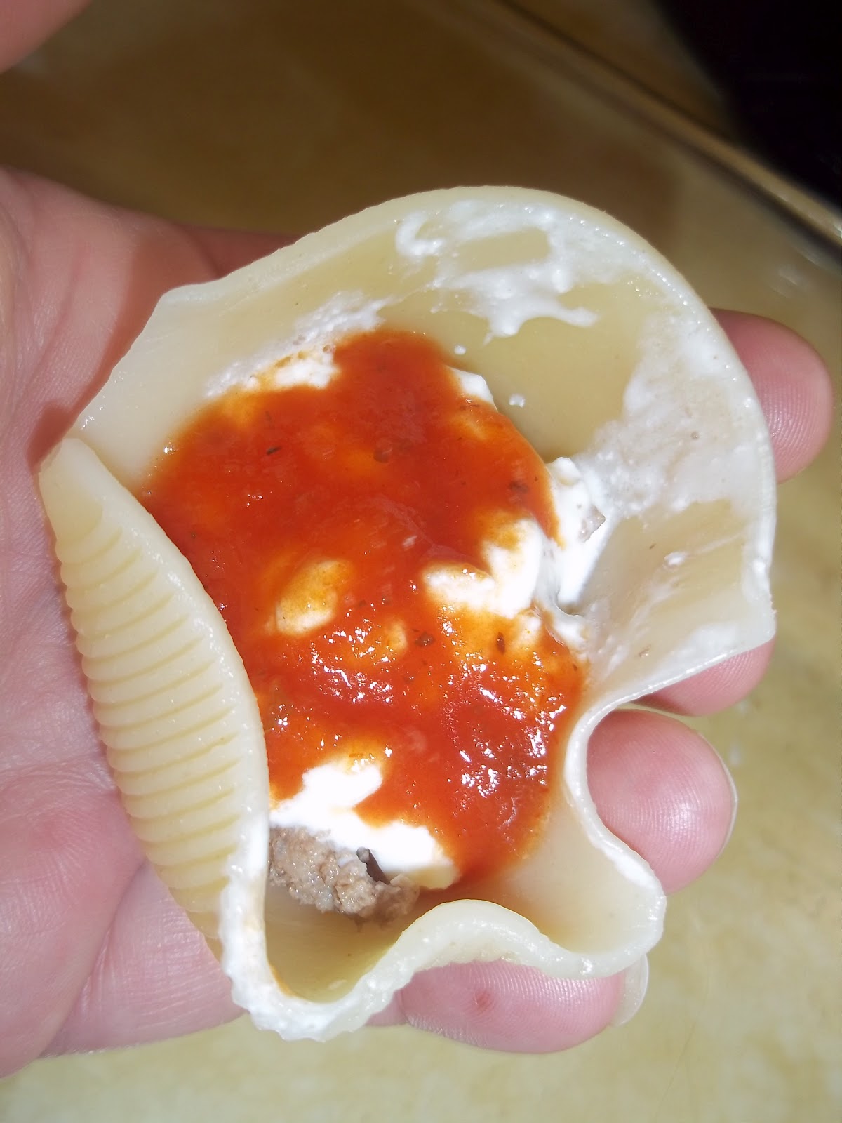 Cooking, Cleaning, Playing and a little bit of Rest: Jumbo Shell Lasagna