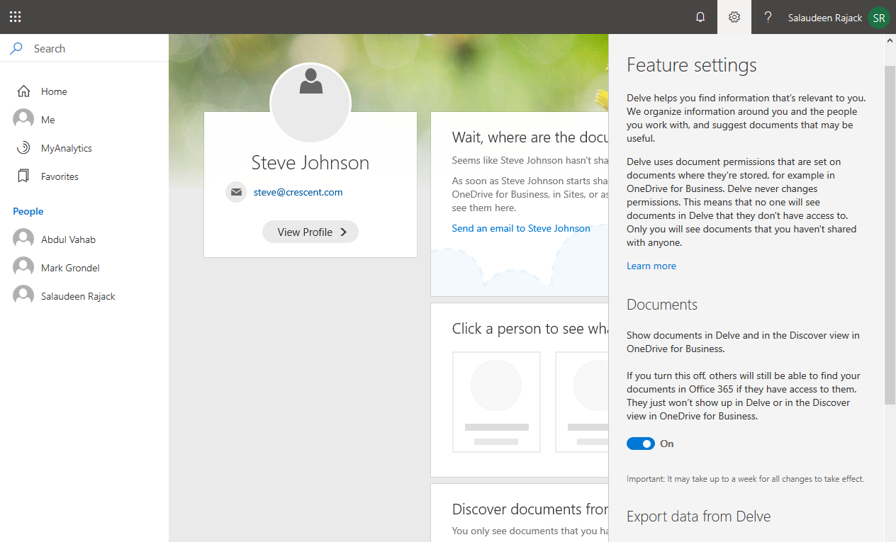 Office 365: How to Disable Delve in SharePoint Online? - SharePoint Diary