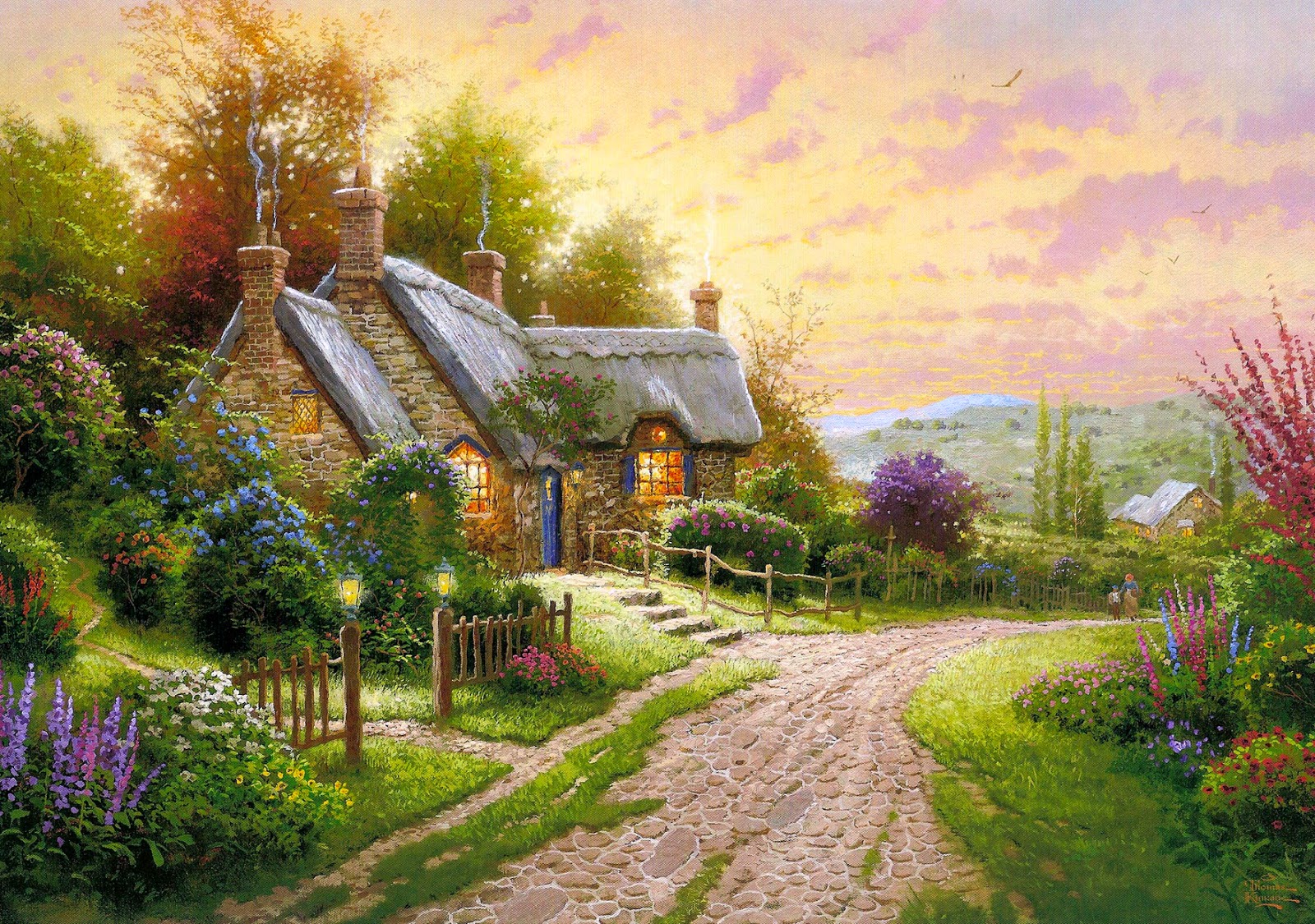 Thomas Kinkade (1958-2012) | The Painter of Light | Tutt'Art@ | Pittura ...