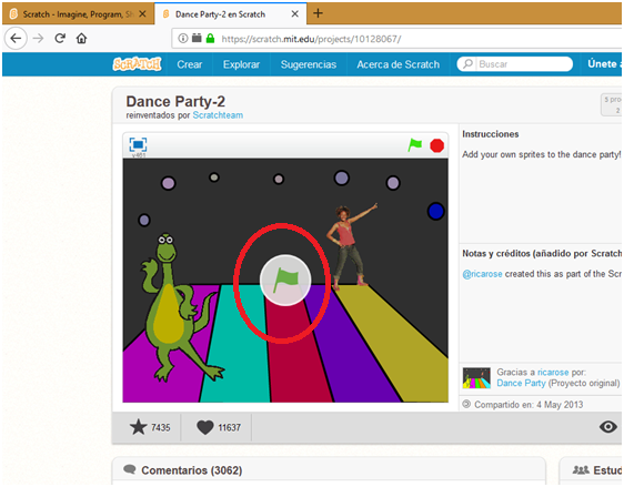 Nuestro primero proyecto en Scratch 2.0