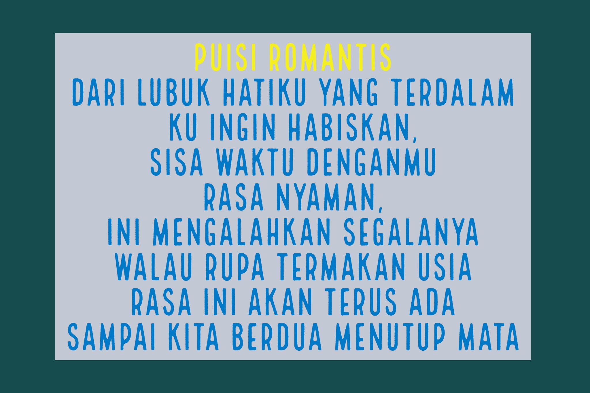 15+ Puisi Cinta Pendek Untuk Pacar Romantis Banget