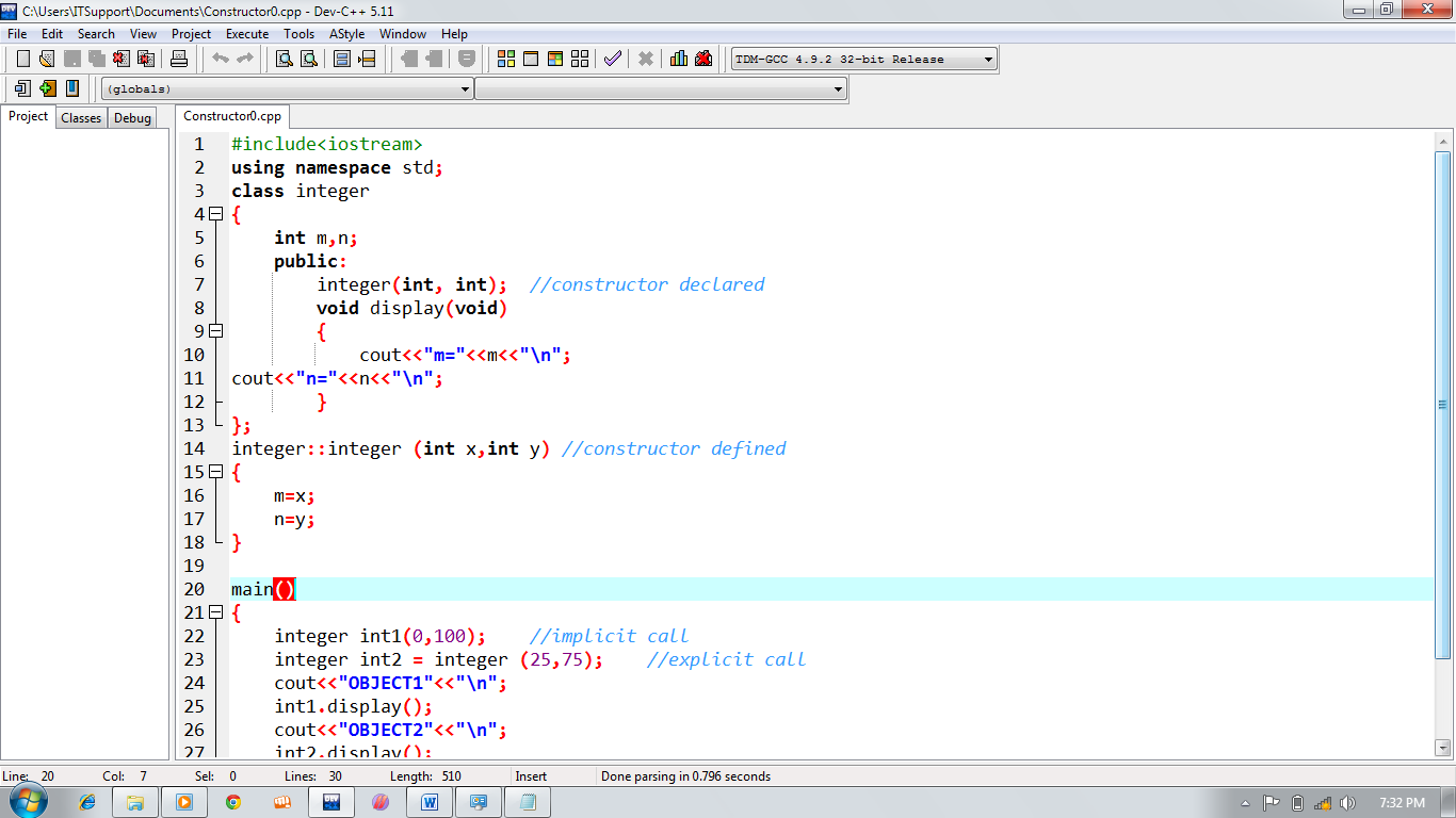 Constructor And Destructor Example With C Programming Hub Cccaspnetadonetjava