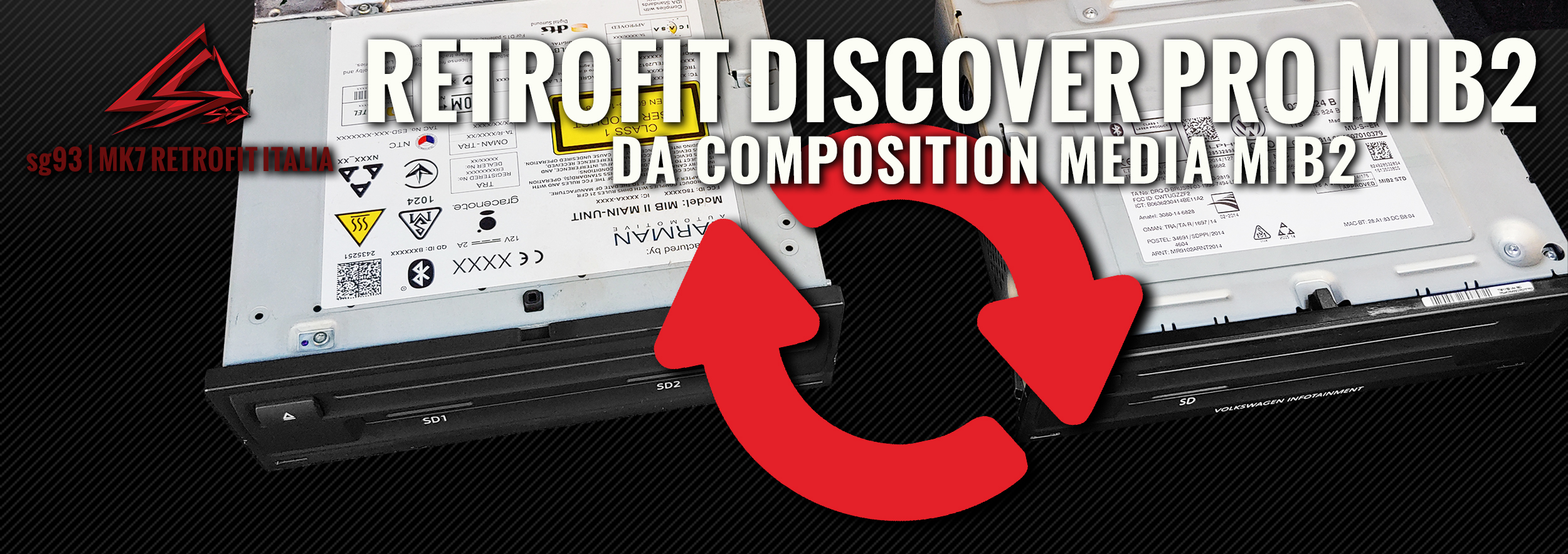 VW Golf MK7 Retrofit Italia: [Retrofit] Discover Pro MIB2 da ...