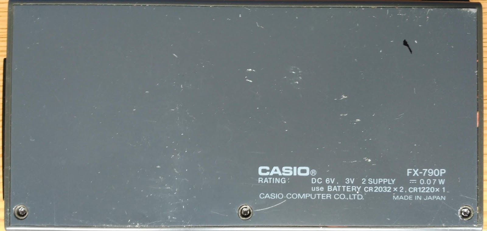 Retro Ordenadores Orty: Casio FX-790P Personal Computer (pocket) (1986).