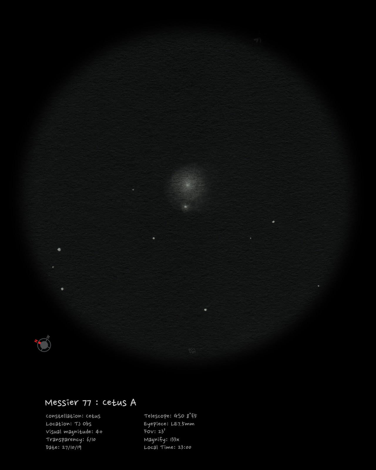 siamskies: Messier 77 : Cetus A