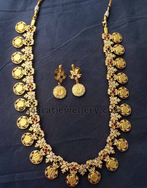 Silver Light Weight Ram Parivar Haram - Jewellery Designs