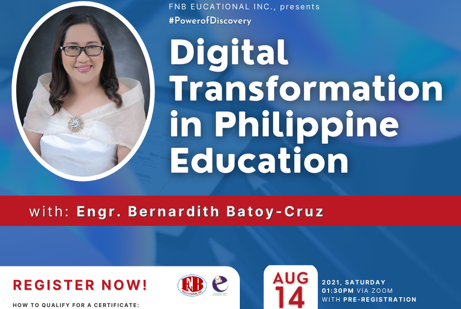 Free Webinar on Digital Transformation in Philippine Education | August ...