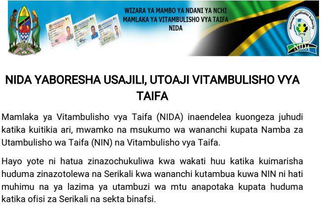 NIDA:Simple and New Method to get National Identity Card or National ...