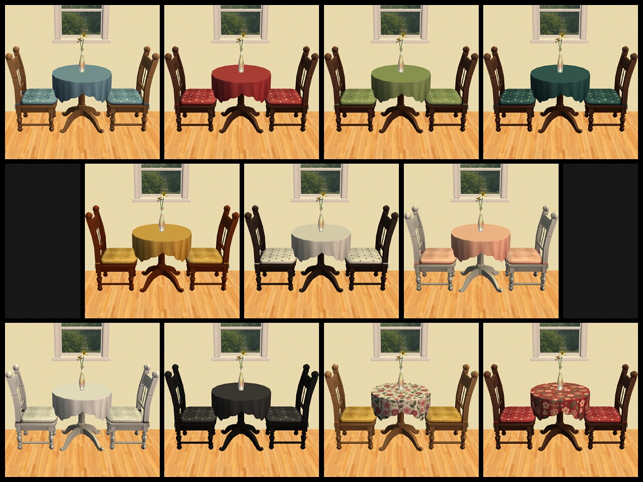 TheNinthWaveSims: The Sims 2 - TS4 Cottage Living Dining Set For The Sims 2