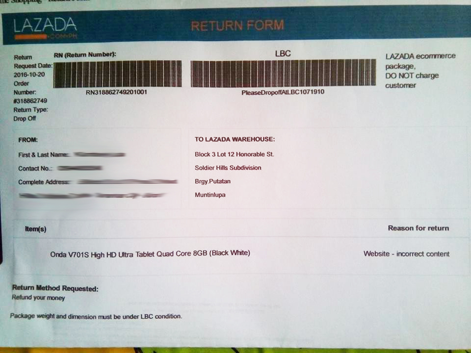 Make Legit Income Online: LAZADA RETURN AND REFUNDS