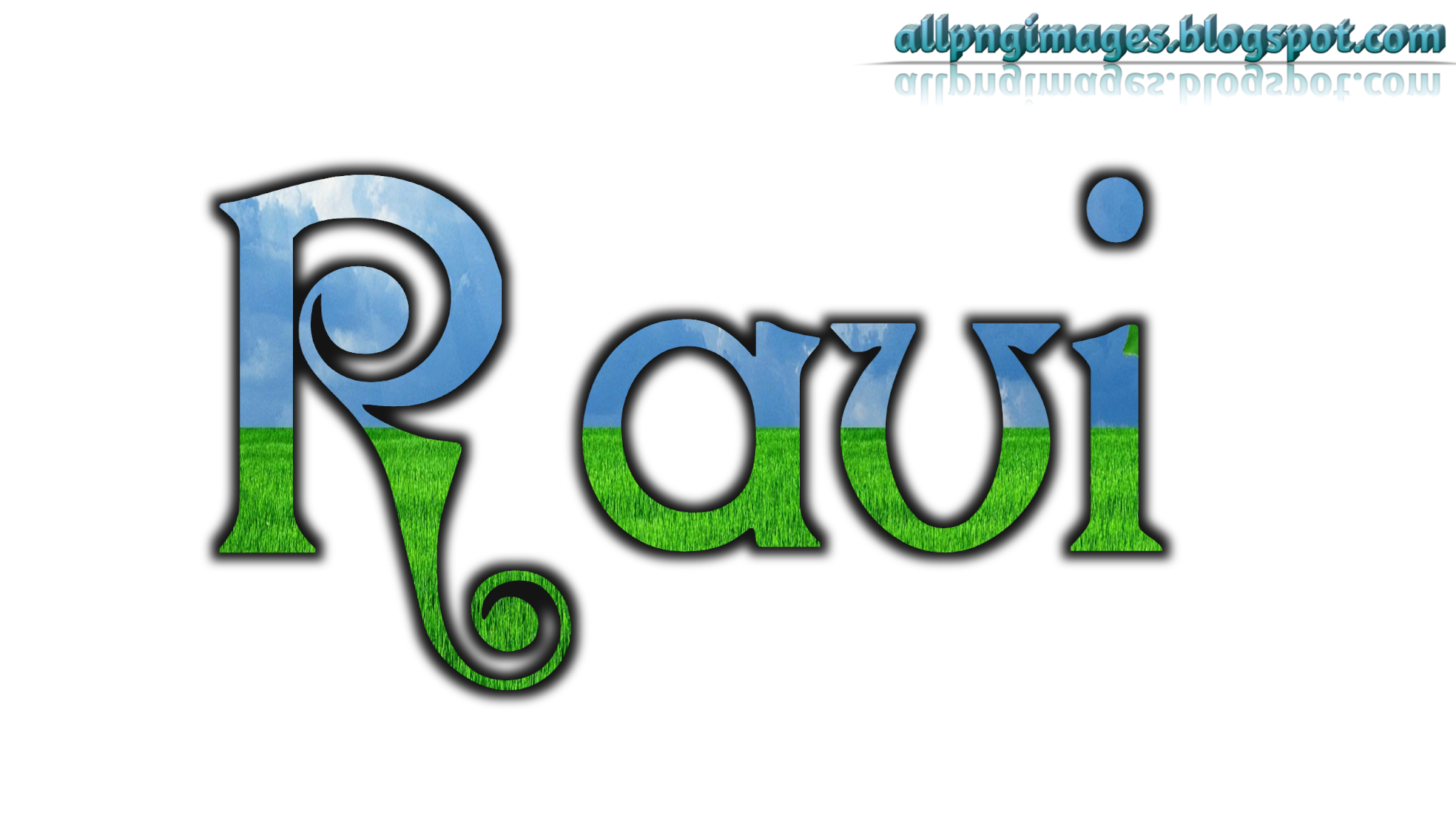 Ravi 3d name PNG image