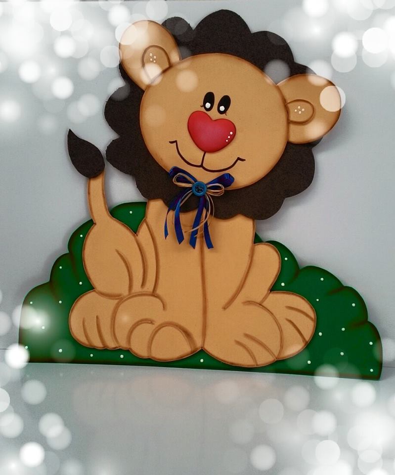 Animais feitos de eva com molde