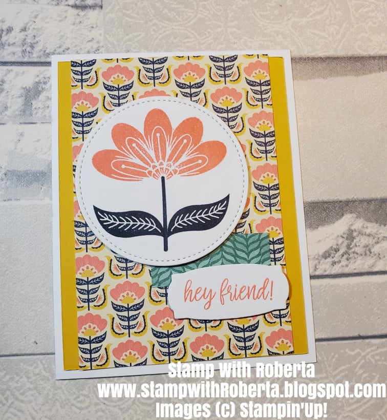 Stamp with Roberta: Make a Card, Mail a Card Monday! In Symmetry
