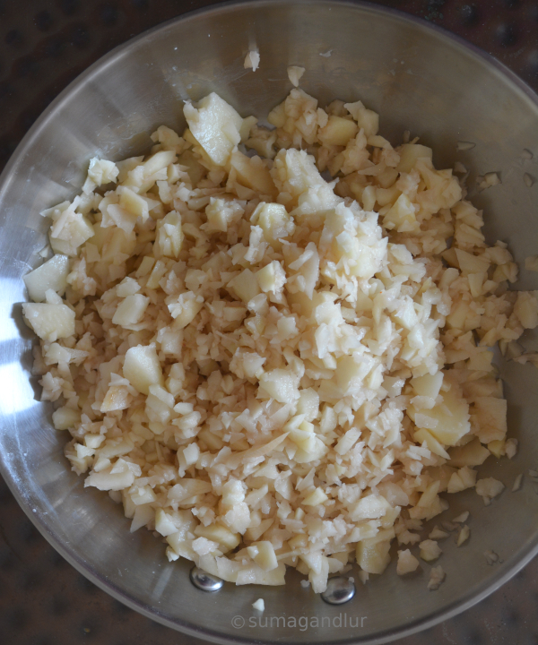 Veggie Platter: Aloo Thechauni / Aloo Thechwani / Aloo Thichodi