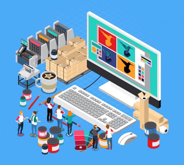 What does the term "Pre-press" mean?