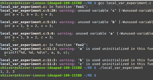 Reverse Engineering Puzzles #1 - stack frame and local variables