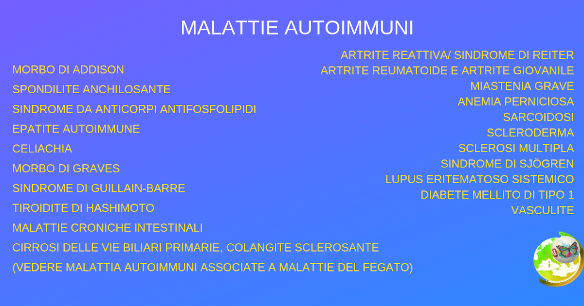 Cosa sono le malattie autoimmuni?
