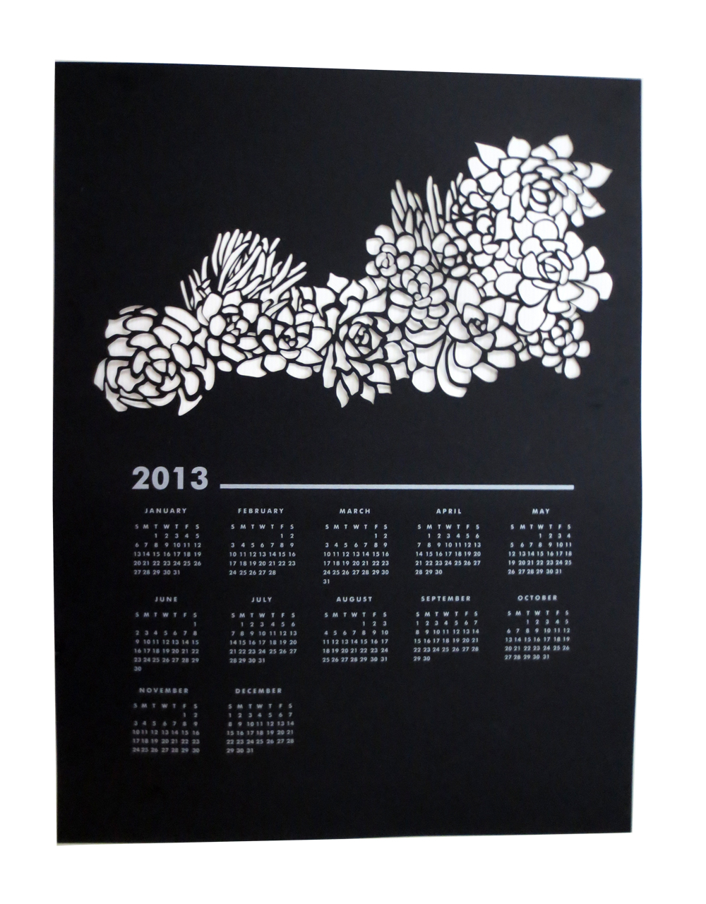 CuriousDoodles: Product Release: 2013 Paper Cut Poster Calendar