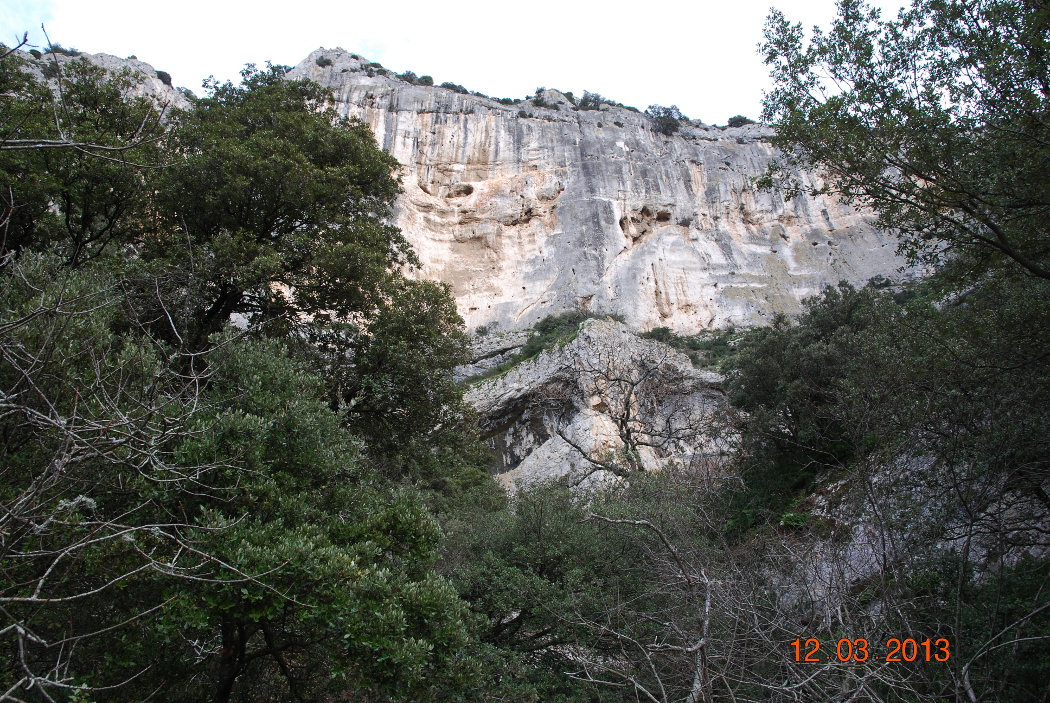 lesdanjean: Gorge de Badarel rochers de Baude 12 mars 2013