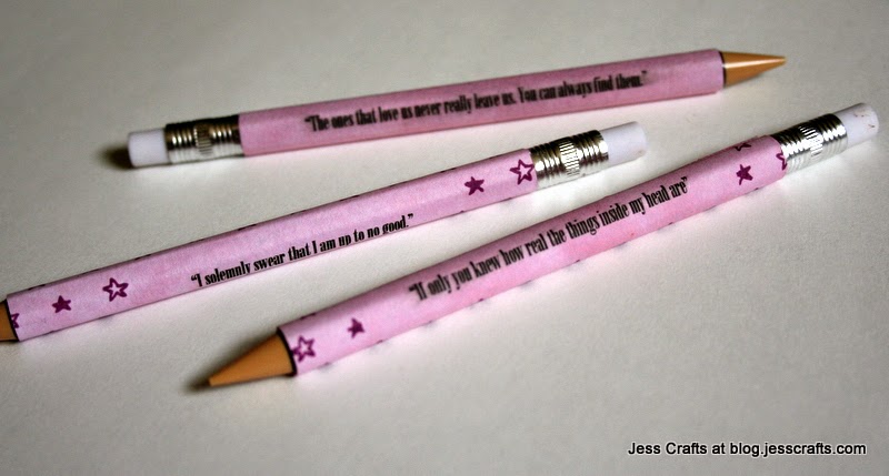 Jess Crafts: Custom Wrapped Pencils for Gift Giving