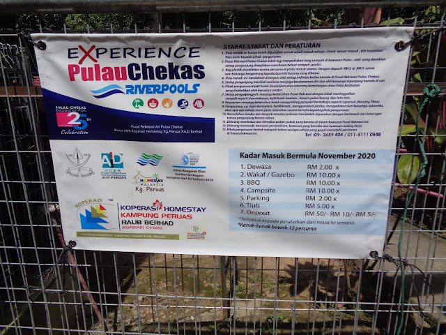 Kawasan Rekriasi Pulau Chekas (Riverpools), Hulu Dong, Raub, Pahang