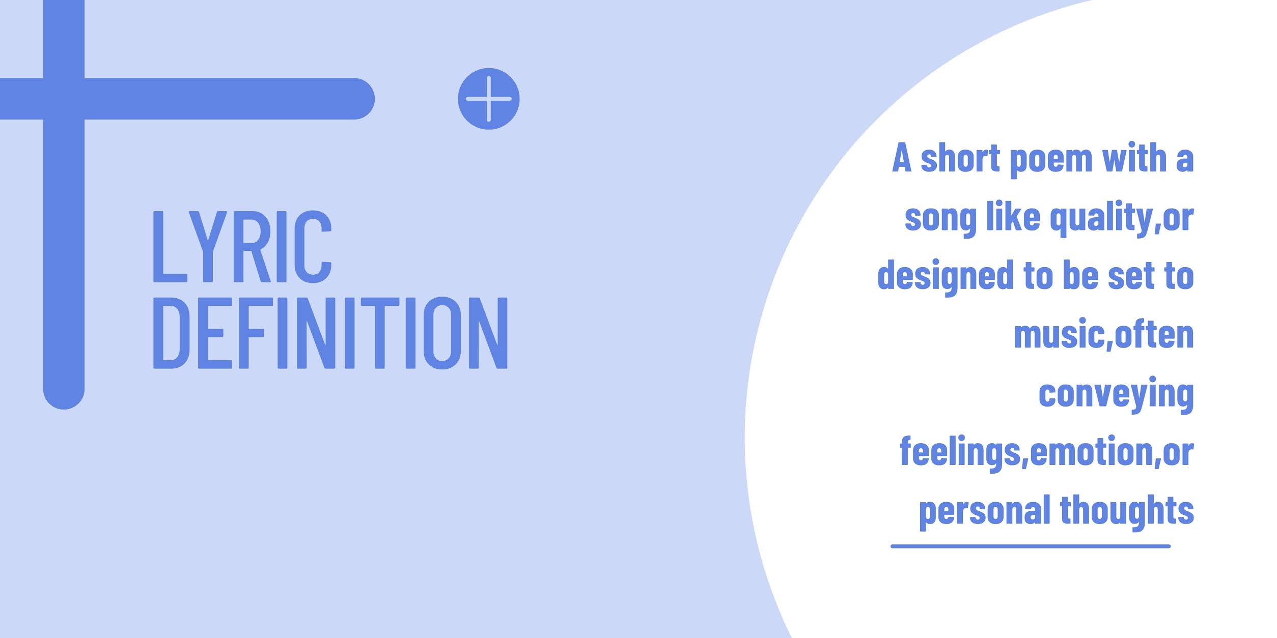 Lyric and Metaphor Defination on english literature