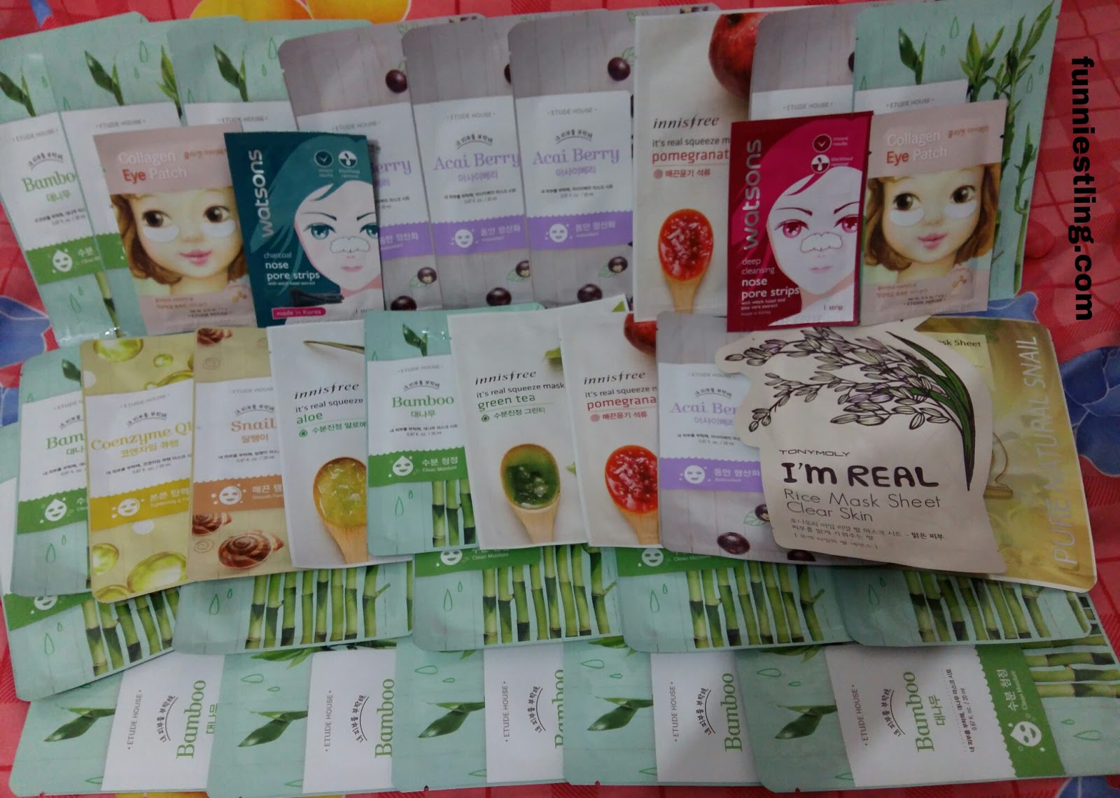 FUNNIEST LING: Korean Sheet Mask Collection